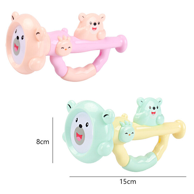 Бонни Беар детский рожок-игрушка для 0-3 лет, музыкальный инструмент с цветным набором, одна штука