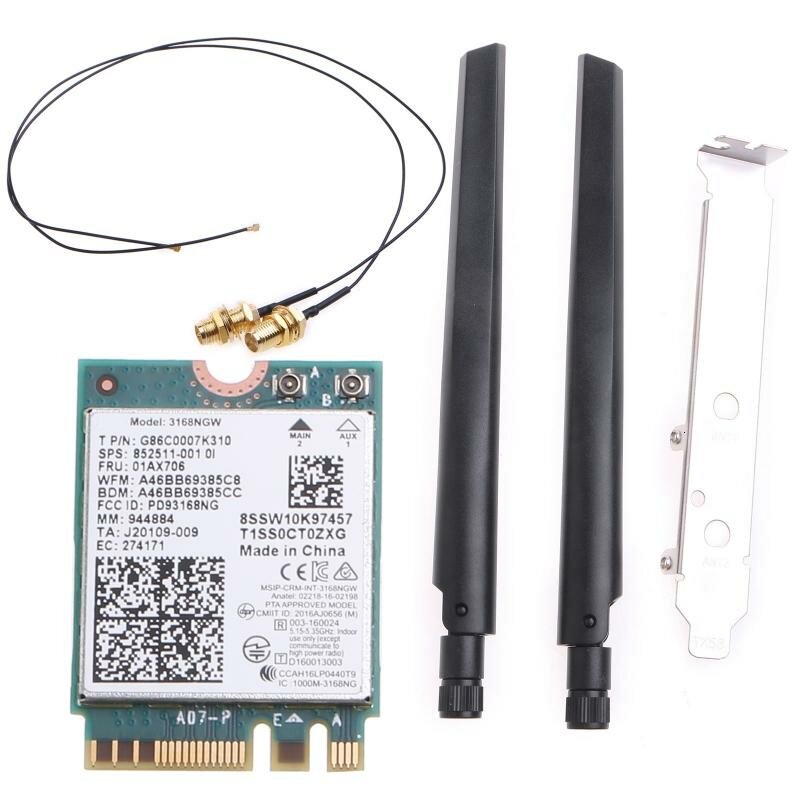 Сетевой адаптер 3168NGW BT4.2 WiFi 5ГГц/2.4ГГц