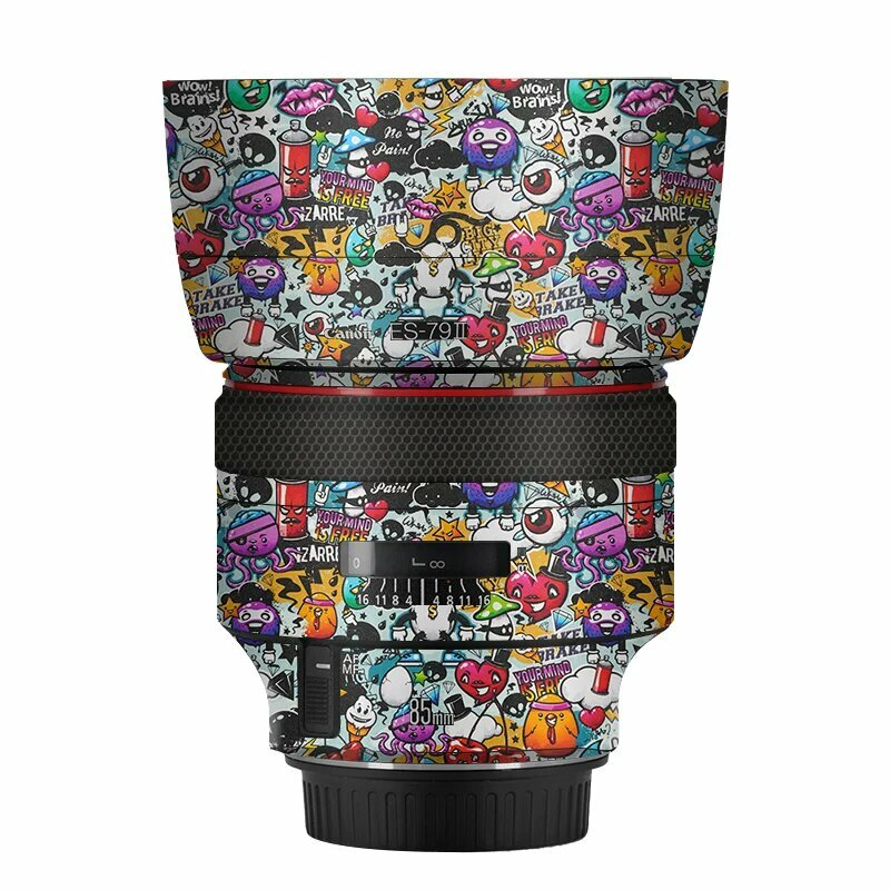 Картонная пленка Canon EF85 F1.2 II с 3M клеем - Паттерн Уникальный элемент