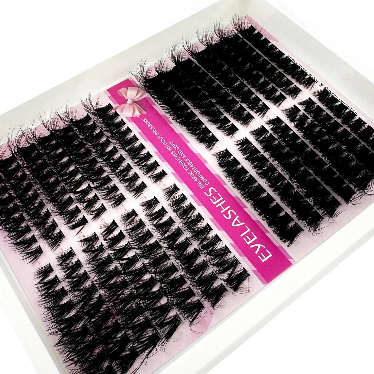 Новый микс 3D толстые пушистые одинарные пушистые наращивание ресниц сегментированные натуральные норковые лисьи ресницы с эффектом глаза индивидуальные накладные ресницы