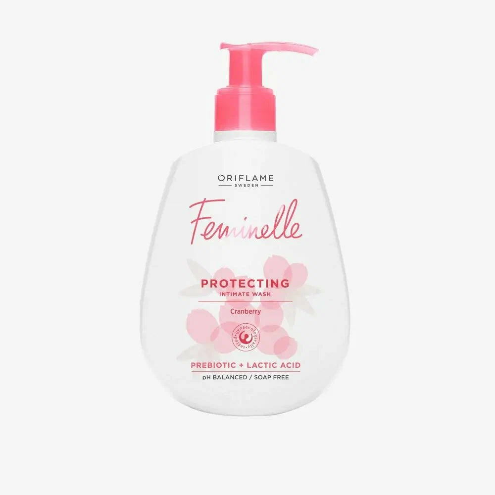 Ухаживающий гель для интимной гигиены Feminelle, с экстрактом клюквы, 300 мл