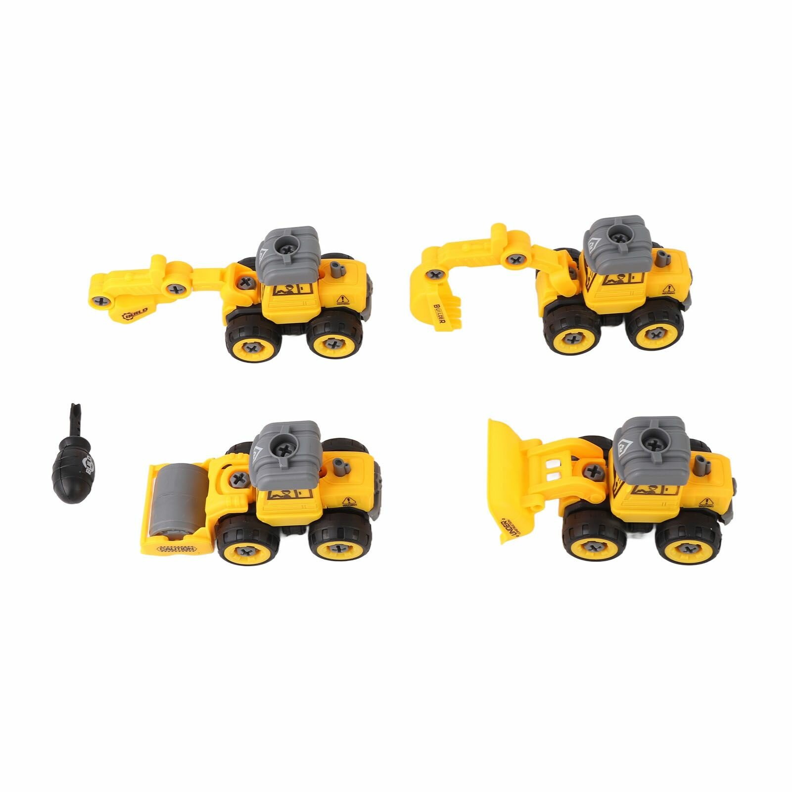 996-007 Игрушка-экскаватор для разборки и сборки инженерного транспортного средства, сделай сам, съемная гайка для сборки, раздвижной экскаваторный набор, детская игрушка