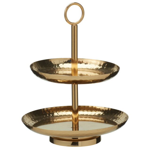 Фруктовница двухъярусная Baroque Gold 21 см, Koopman, A67102870