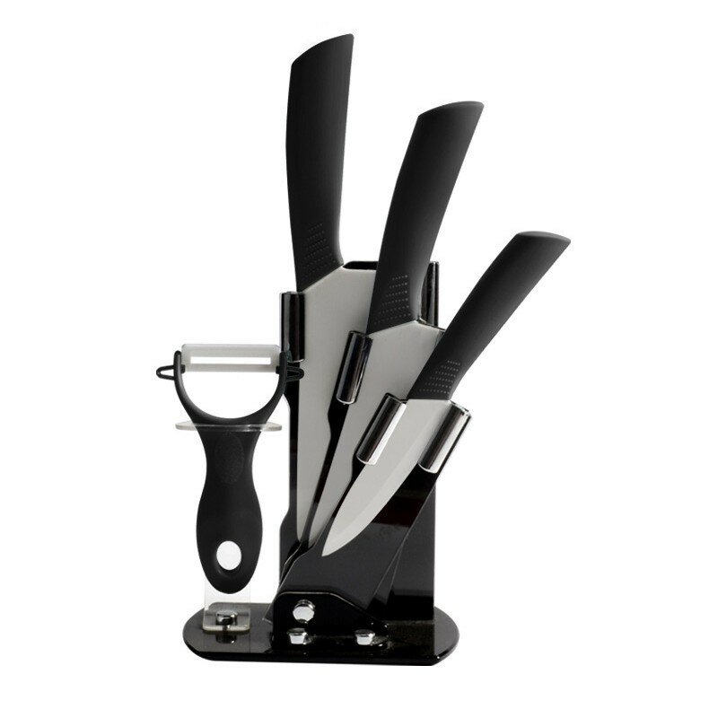 Набор керамических ножей из пяти предметов: нож для фруктов, нож для овощей, набор для чистки, керамический нож из циркония, нож для мяса