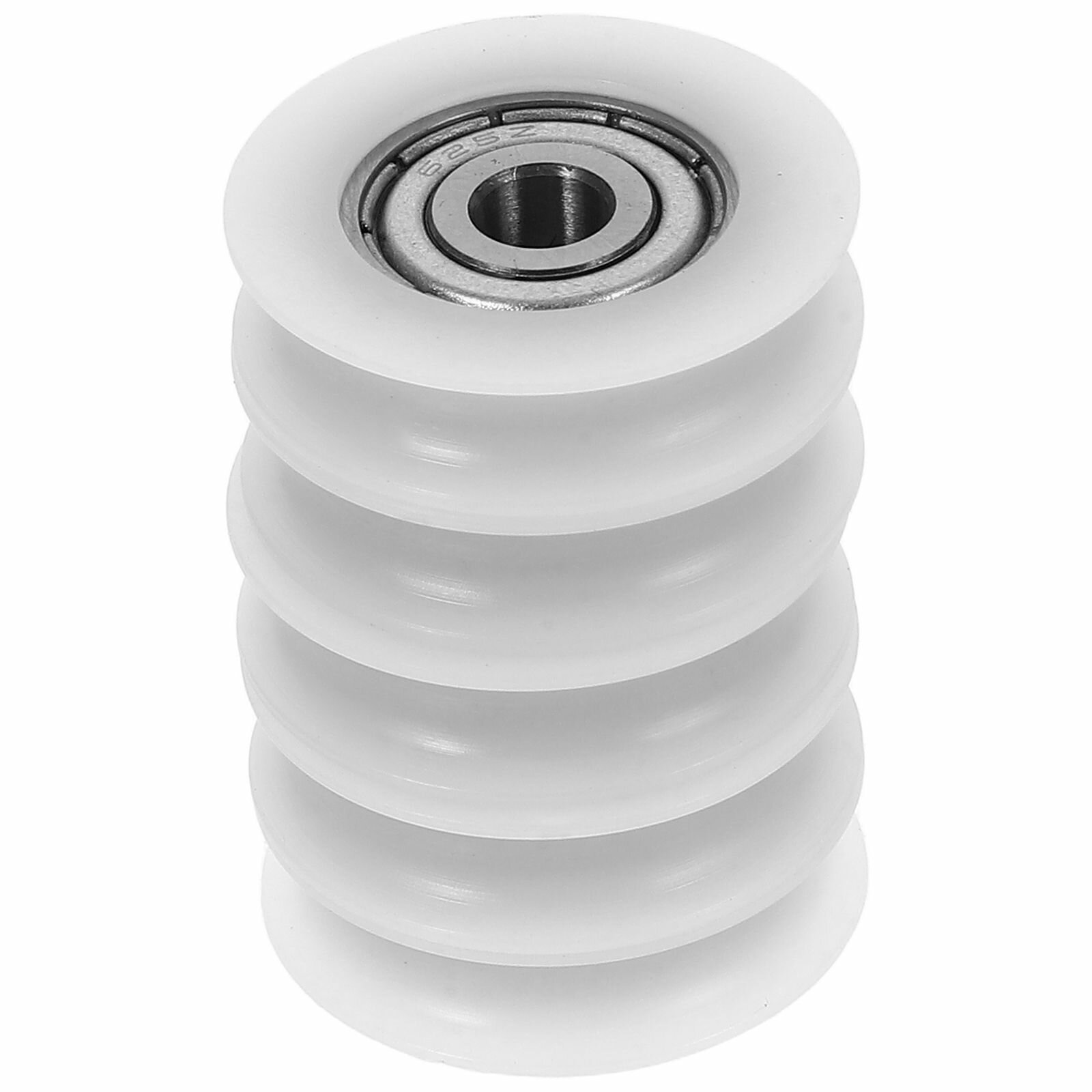 Белый пластиковый направляющий ролик с подшипником из 5 штук для раздвижных дверей и окон