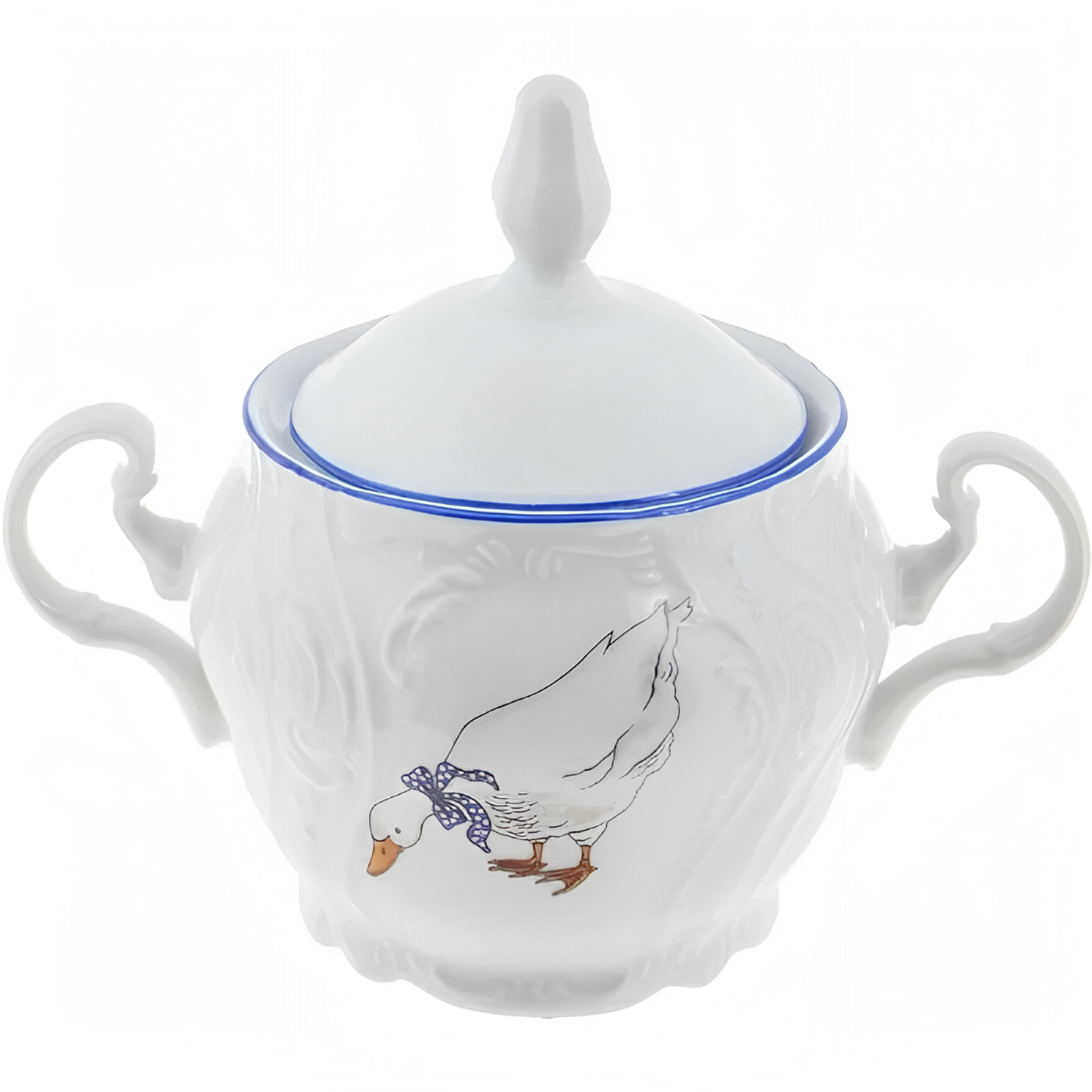 Сахарница 220 мл; "Bernadotte", декор "Гуси", Thun / БТФ0364