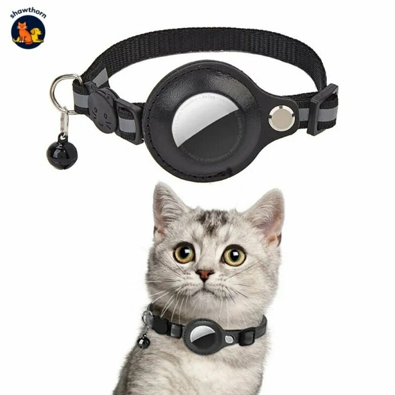 Ошейник для питомца-Ошейник для животных с колокольчиком и чехлом для GPS трекера Apple AirTag