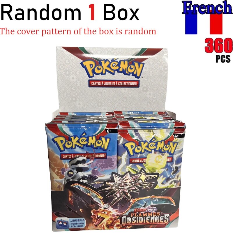 360 штук Французские Покемоновые карты 151 авентуры сбор Obsidian Flames Покемоновый Бустер Баттл Транзакционные Карды К