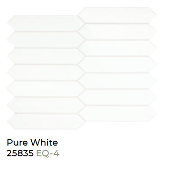 Плитка Equipe ARROW PURE WHITE глянец ( в уп. 44 шт -0,5 м2)