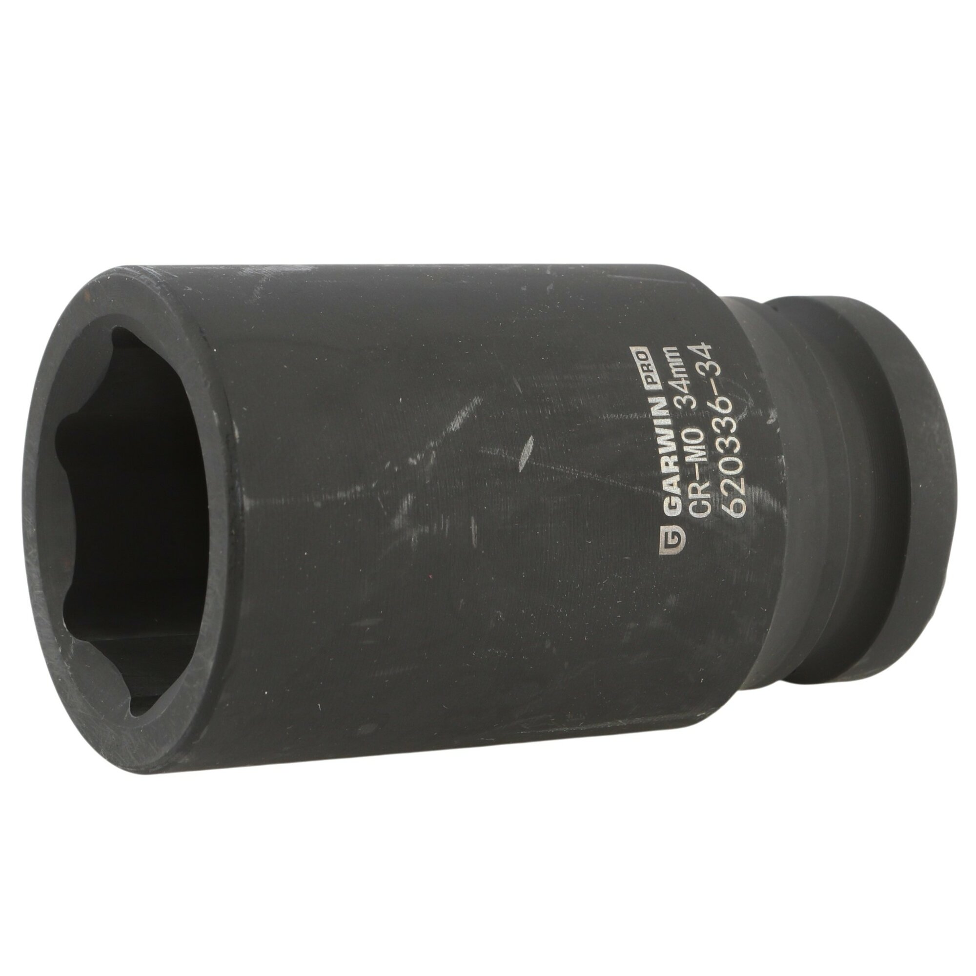 GARWIN PRO 620336-34 Головка, 3/4", 34 мм, торцевая, 6-гранная, ударная, глубокая