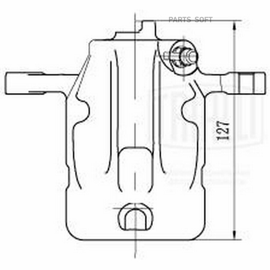 TRIALLI CF 203601 Суппорт торм. для а/м Hyundai Tucson I (04-)/Kia Sportage II (04-) зад. лев. d=34мм (CF 203601)
