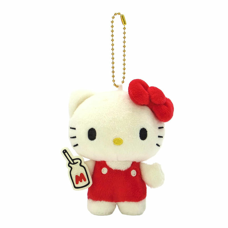 Санрио Hello Kitty Классический MC Молоко Плюшевые брелки 11см 10,5см 9см S