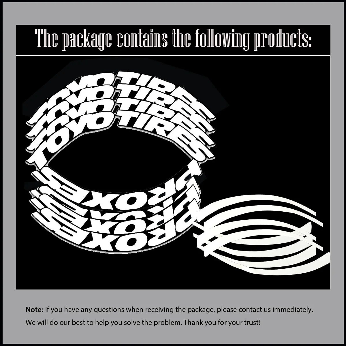 TOYO TIRES PROXES, наклейки на колеса, Fof Four Tires