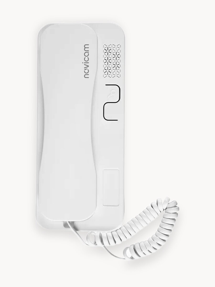 Аудиотрубка для координатного домофона типа Vizit, Cyfral, Eltis, Метаком, Beward с индикацией Novicam VOICE C WHITE