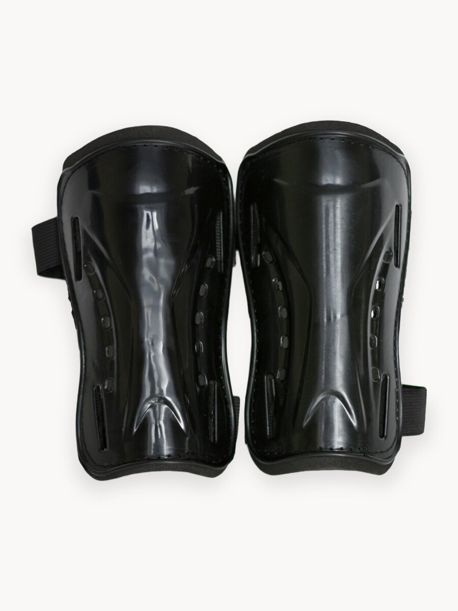 Щитки Ortox, для футбола, детские, универсальные, 2 шт, регулируемые, черные