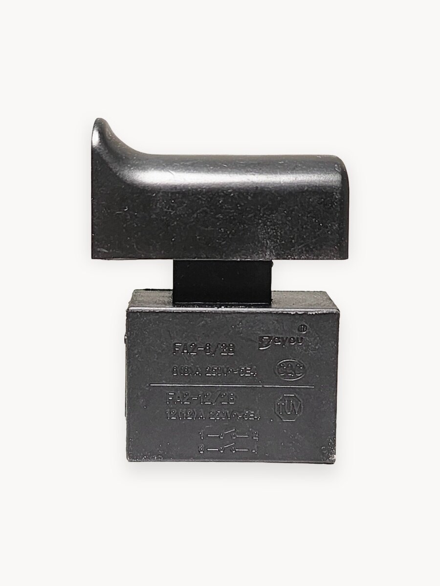 Выключатель Электроинструмента (кнопка) FA-6/2B, FA-2/12; 250V 5Е4 #450