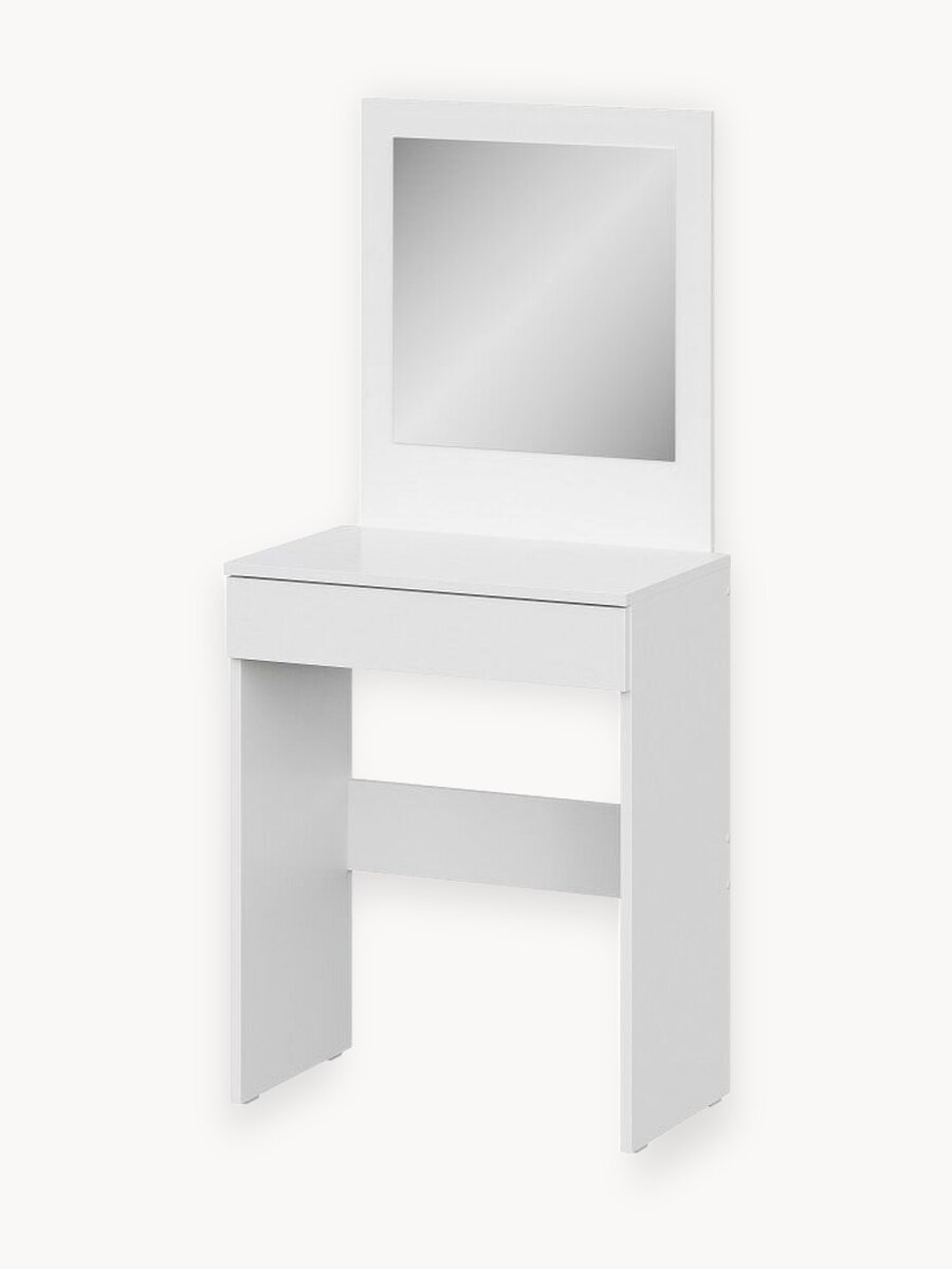 Туалетный стол ARNIKA "Стелла", минимализм, белый, ЛДСП, 37,8x60,1x135,4 см