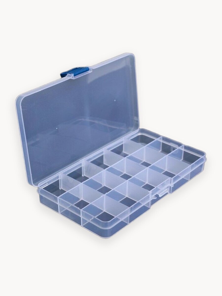 Органайзер для хранений RICCO, 15 ячеек, 17,5×10×2 см, цвет белый