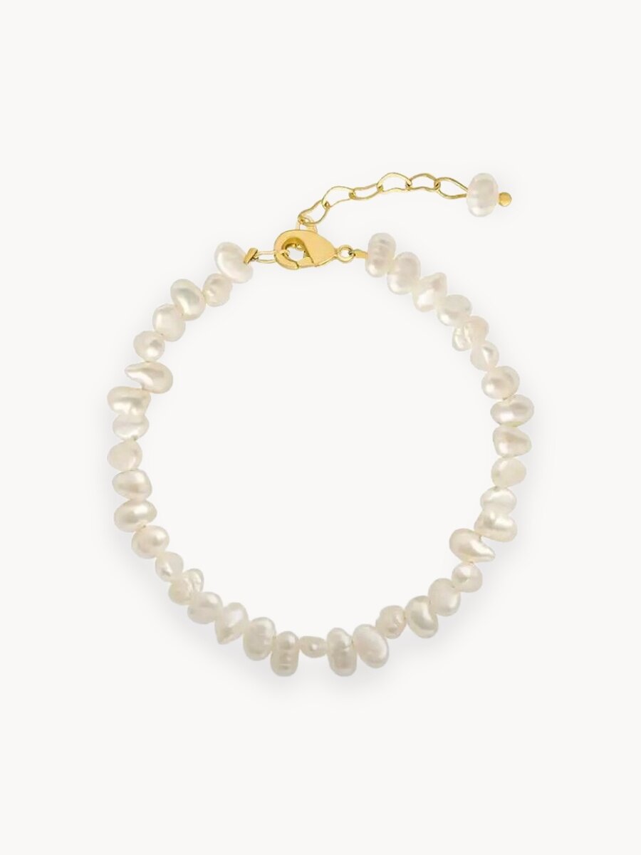 Браслет-нить, жемчуг пресноводный, жемчуг пресноводный культивированный, жемчуг культивированный