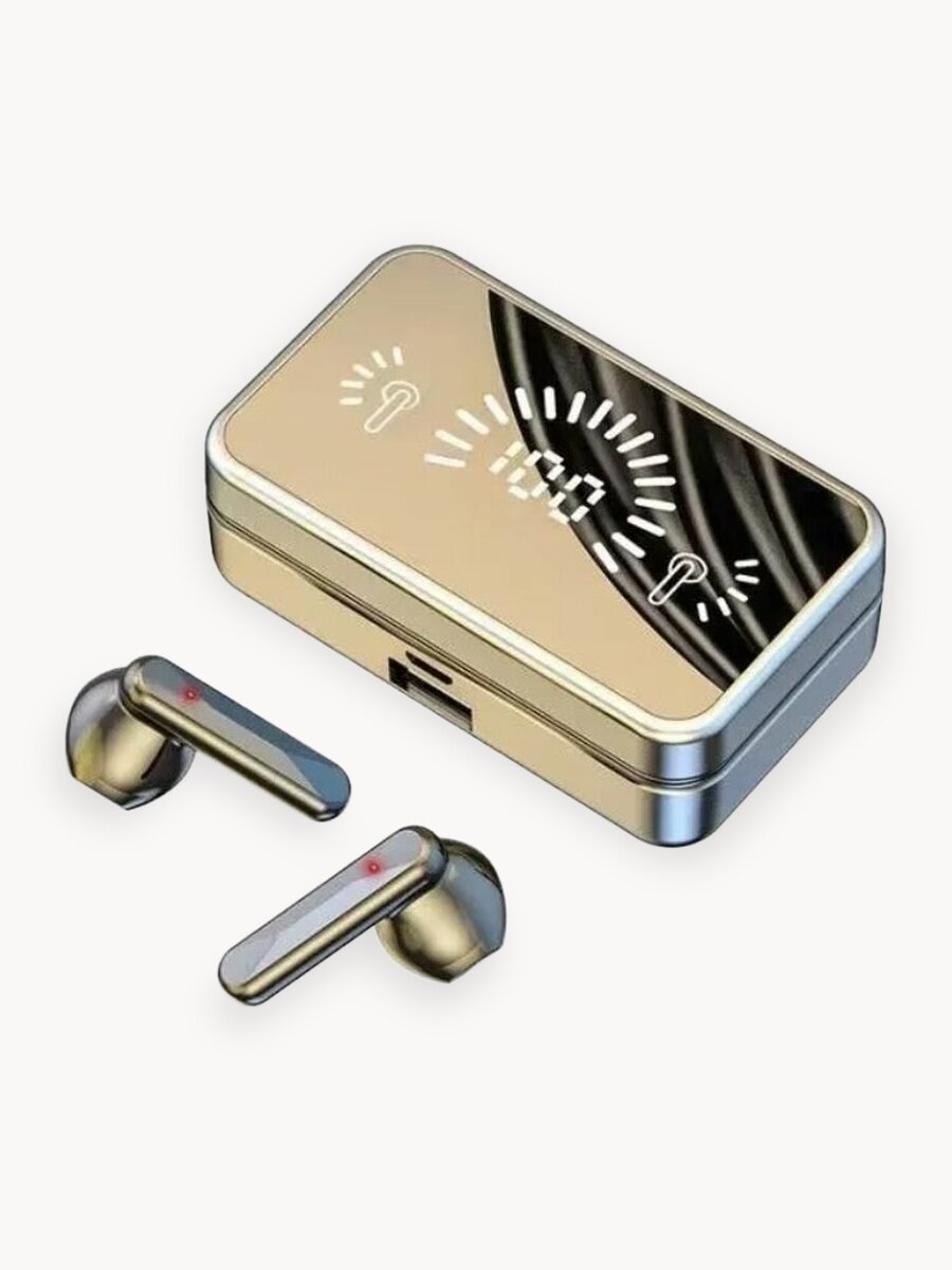 Беспроводные наушники S20 черные с пауэрбанк