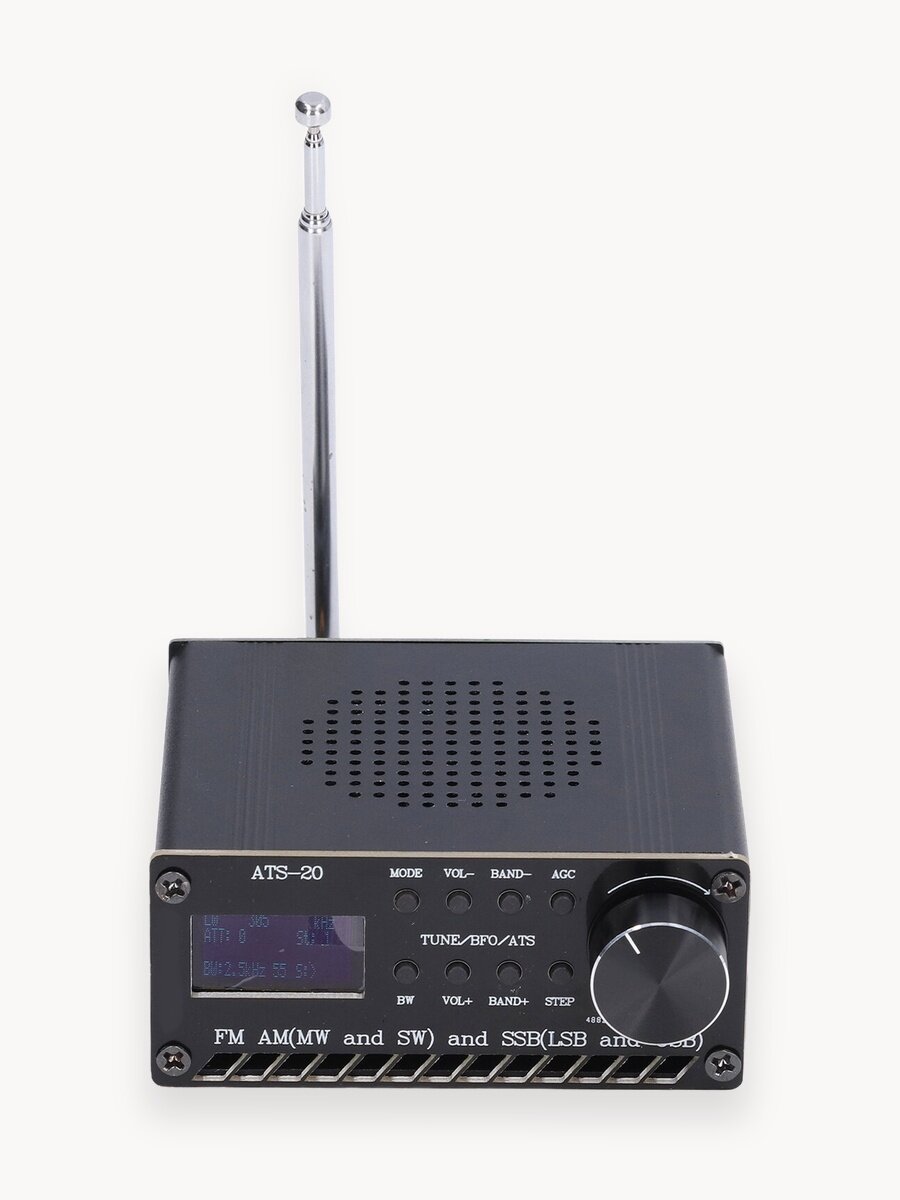 Полнодиапазонный радиоприемник DSP FM AM SSB Si4732, портативный, перезаряжаемый, с антенной.