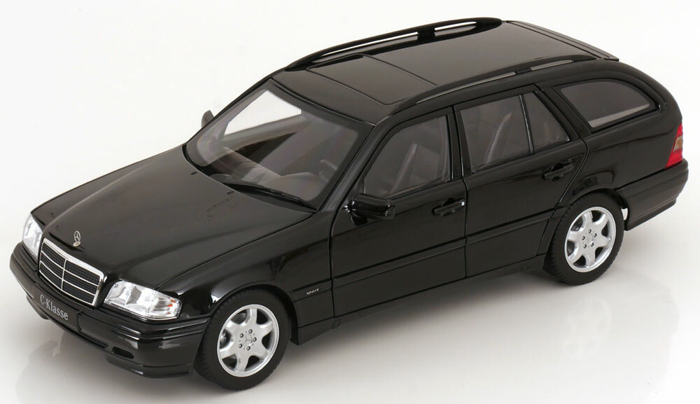 Модель коллекционная NOREV Mercedes W202 c-klasse estate 1997 black metallic / мерседес ц-класс черный
