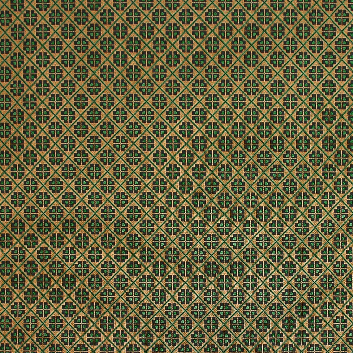 Ткань Ткани-100, жаккард, 1,4 м х 3 м, 35% вискоза, 65 % полиэстер, горчичная