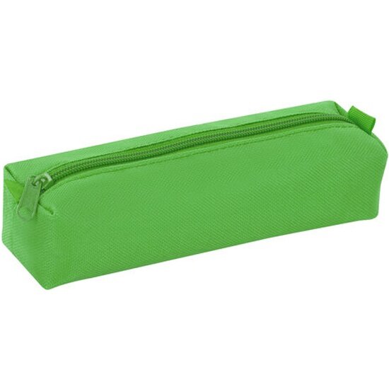 Пенал-тубус Пифагор на молнии, ткань, зеленый, 22х5 см, 272258