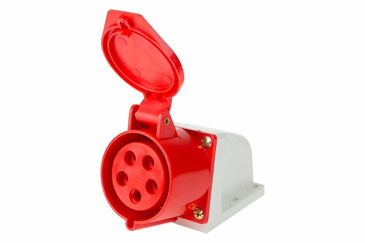 REXANT 125 стационарная розетка 3Р+РЕ+N 32А 380В IP44 наружное исполнение 11-8914