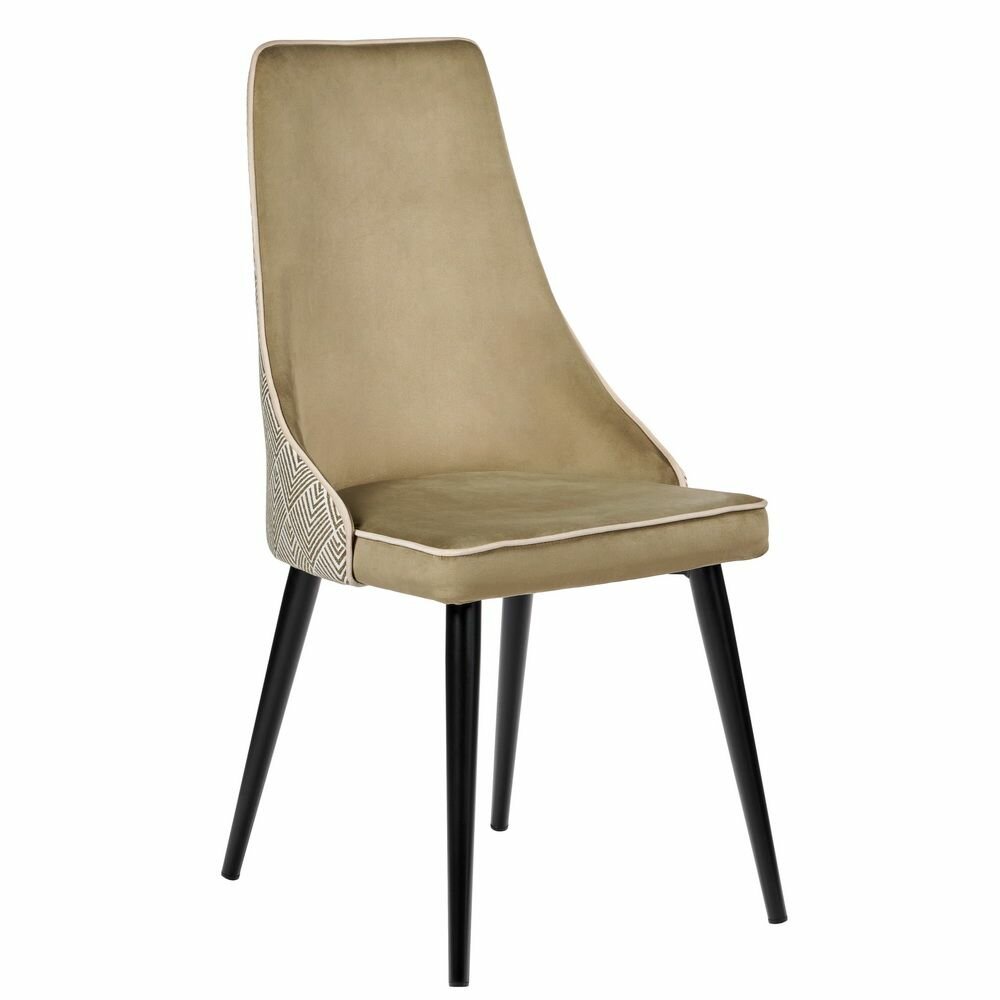 Стул Dave STOOL MARKET зеленый, ткань, металл, мягкое сиденье, без подлокотников