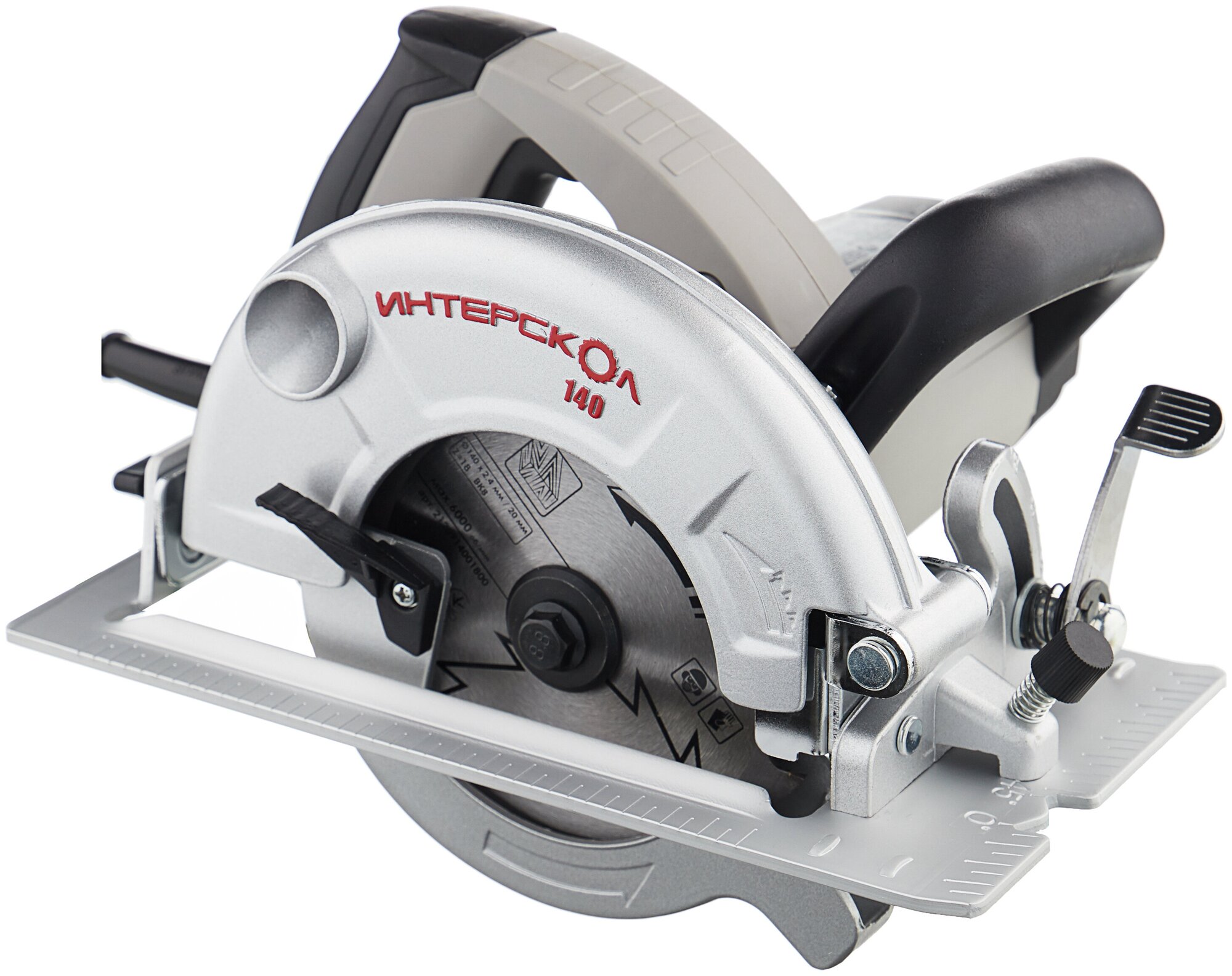 Дисковая пила Интерскол ДП-140/800 (95.1.0.00), 800 Вт серый
