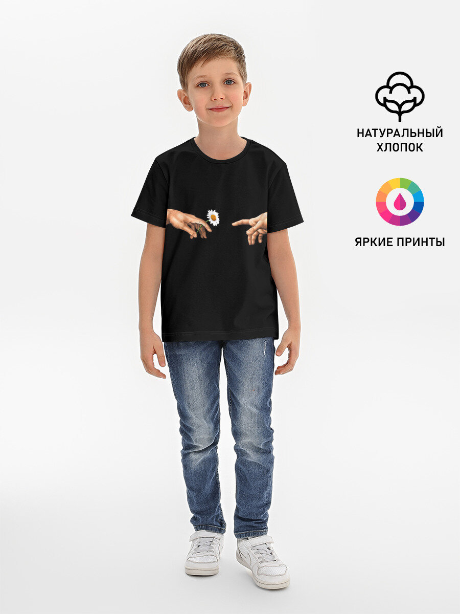 Футболка хлопковая детская Сотворение Адама