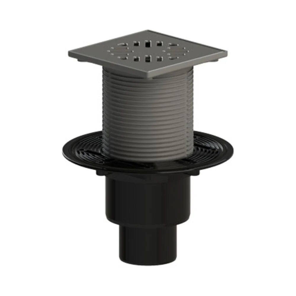 Трап Татполимер ТП-310 ПП 110/75/50 вертикальный выпуск, решетка из нержавеющей стали 53602