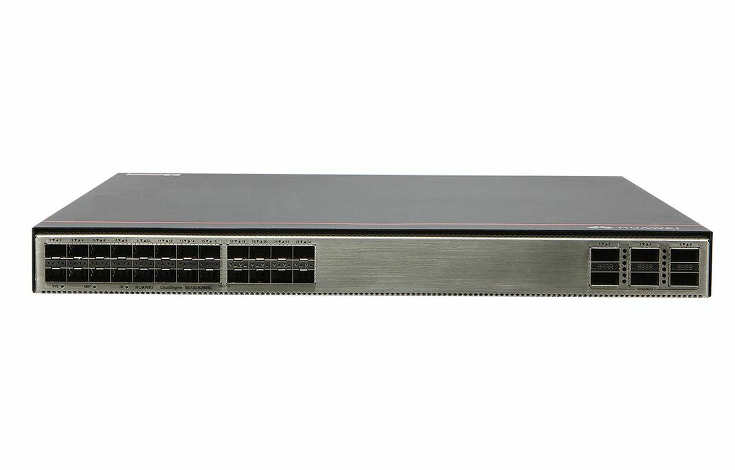 Коммутатор HUAWEI S6730-H24X6C-V2 24*10GE SFP+ ports, 6*40GE QSFP28 ports, optional license for upgrade to 6*100GE QSFP28, without power module)