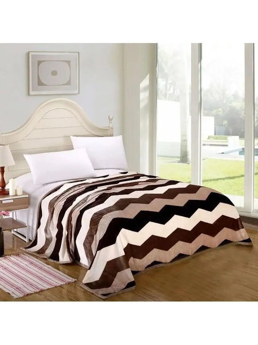 Плед 200х220 евро на кровать Lindo