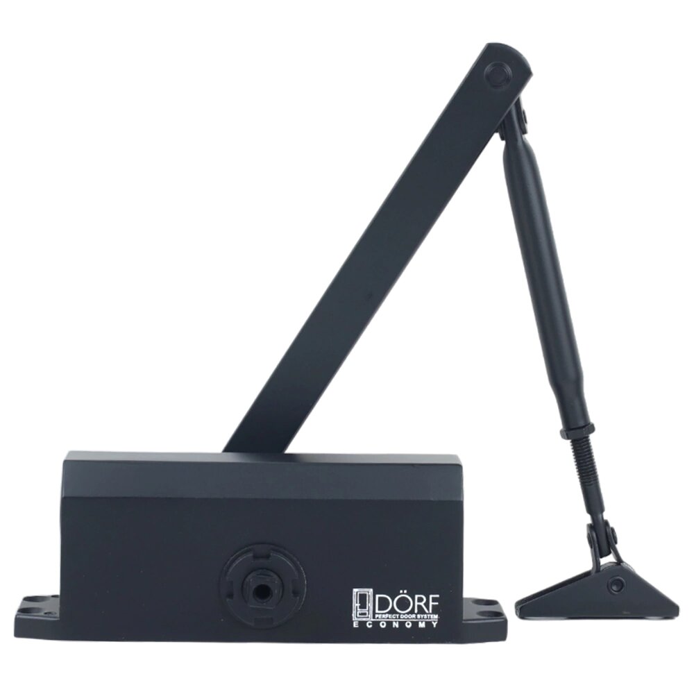 Доводчик дверной DORF ECONOMY до 80 кг черный
