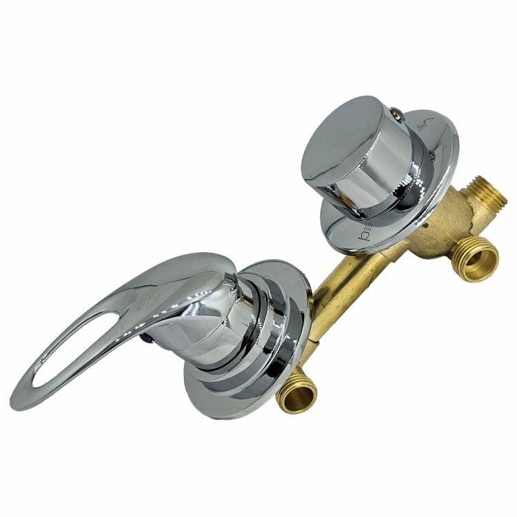 Смеситель для душевой кабины с переключением под 2 режима, резьба 1/2, 150 мм по центрам