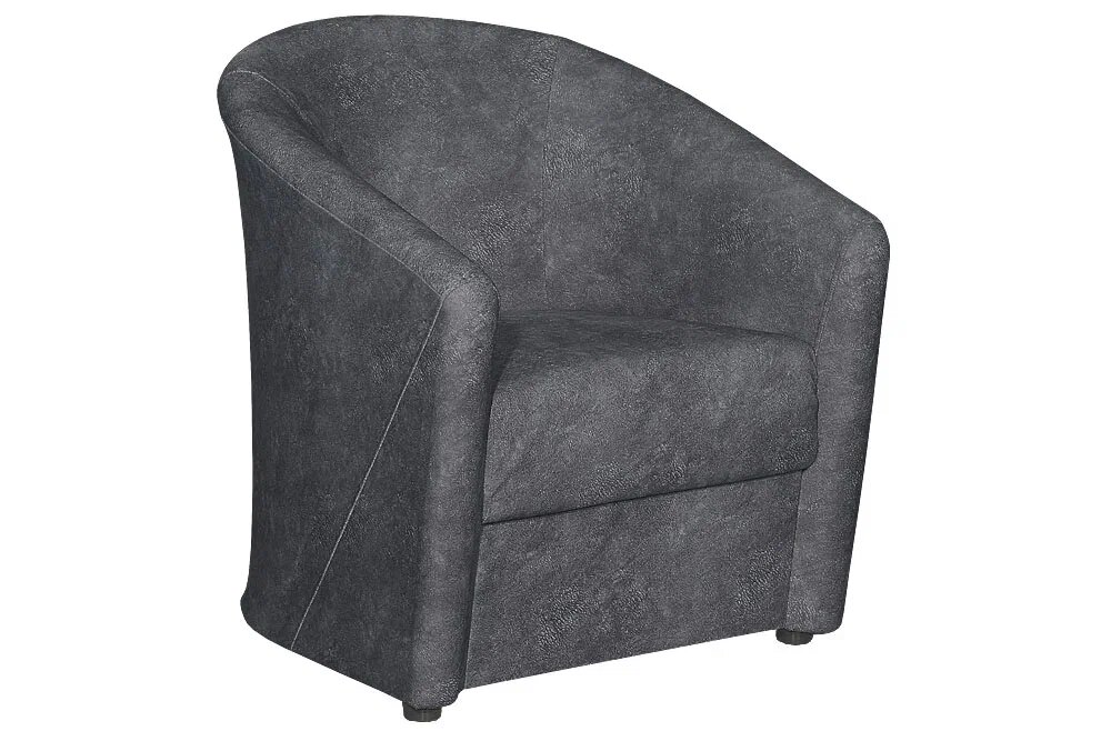 Кресло отдыха Эконом 2, обивка микровелюр, пружинный блок, графитовый цвет