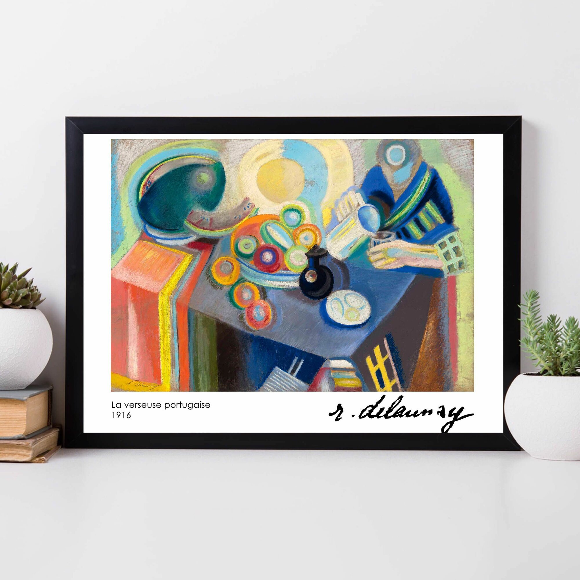 Картина Робер Делоне / Robert Delaunay Португальский кувшин, 1916, без рамы, размер A2