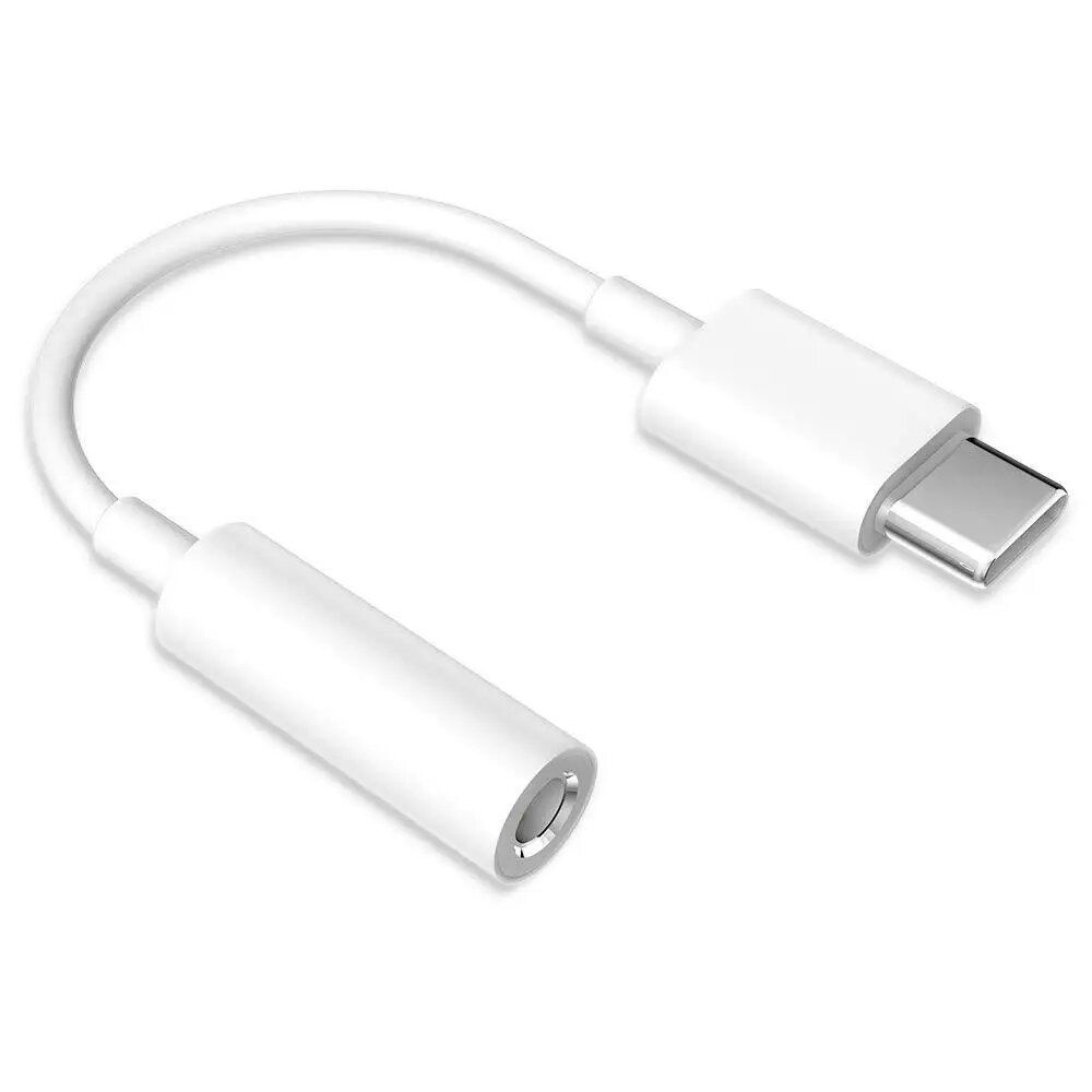 Аудио адаптер USB-C 3.5 мм AUX White