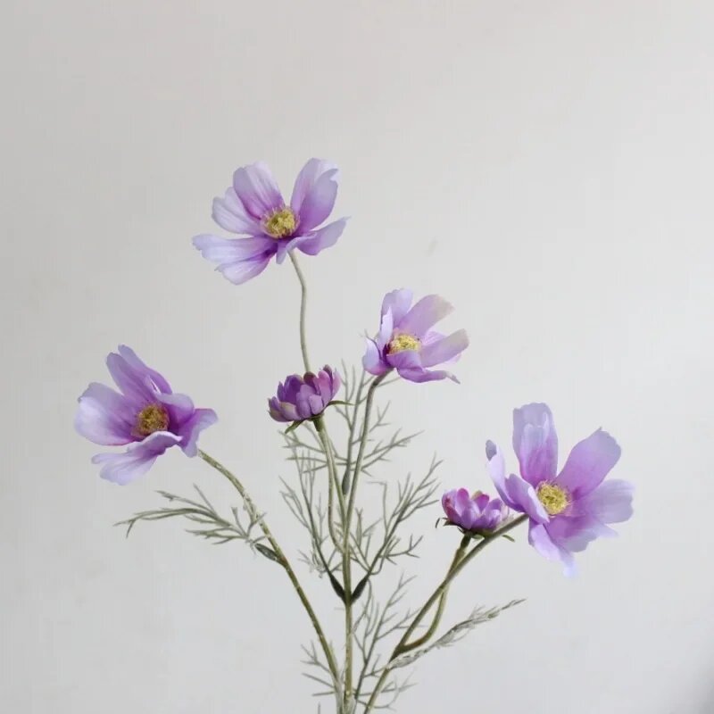 Искусственные ромашки MOONBIFFY 60 см Light Purple