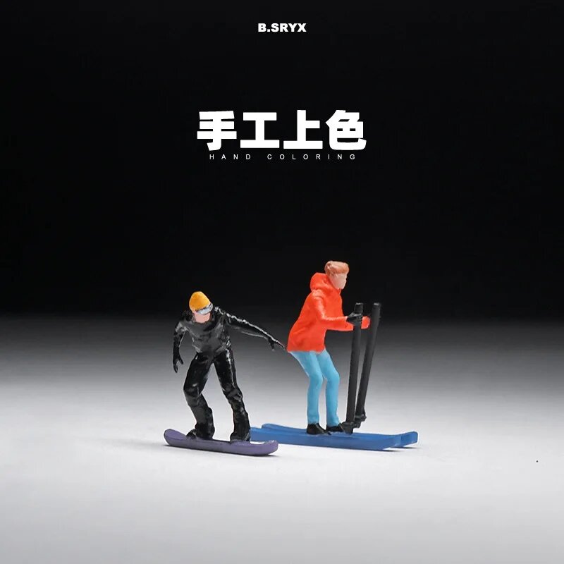 Фигурки ANTSIR Лыжник 1/64 SET