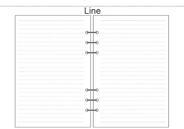 Бумага Fromthenon для блокнота A5 A6 A7 А6, Line