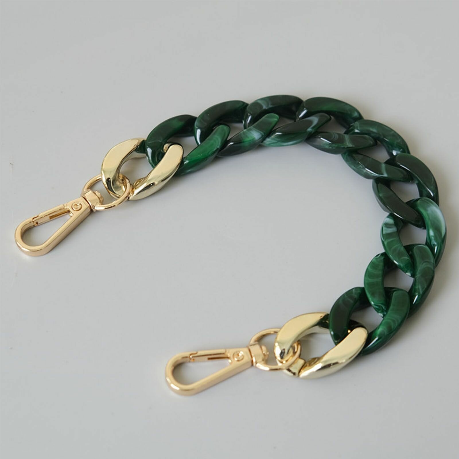 Сумка с ручкой-цепочкой из акриловой смолы, ремень для сумки, сменный плечевой кошелек 28 см