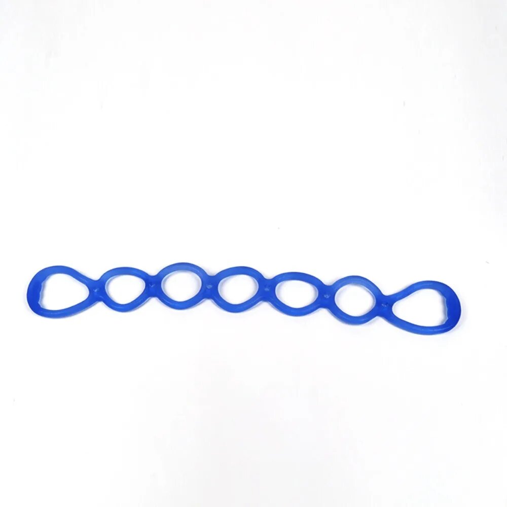 Эластичная лента 7 колец синяя/розовая/желтая/фиолетовая TEP Синий, blue