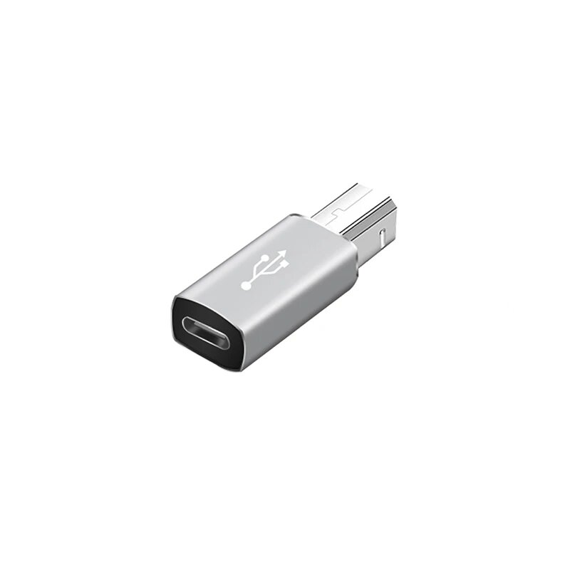 Адаптер USB C - USB B 2.0 OllyMurs Silver