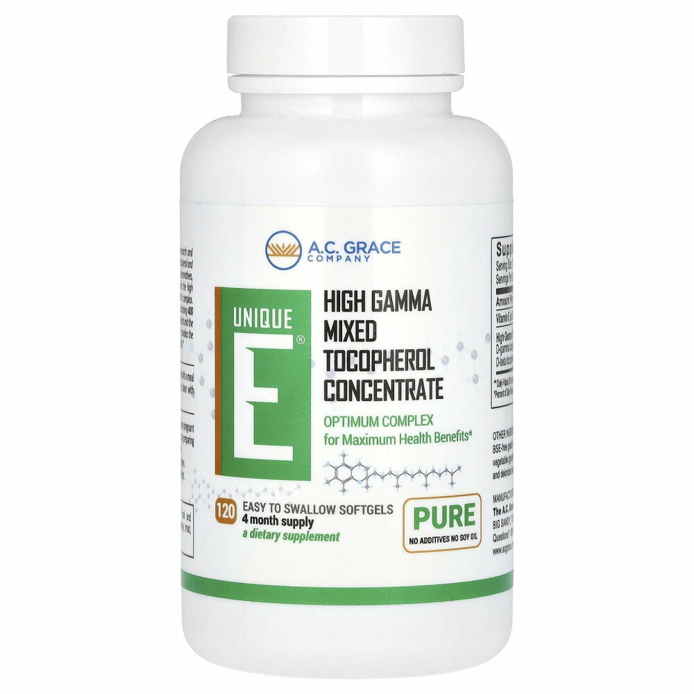 A.C. Grace Company, Unique E, 120 капсул