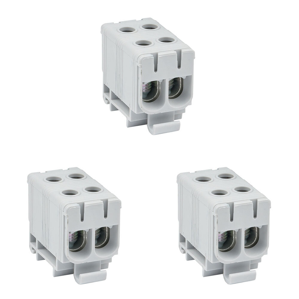 Клемма на 4 провода КСВ 16-50 2,5-50 кв. мм с пастой (3 шт.)