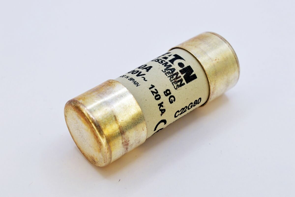 Предохранитель BUSSMANN C22G80 Предохранитель с характеристикой gG 80А 500В AC 22х58мм 1шт