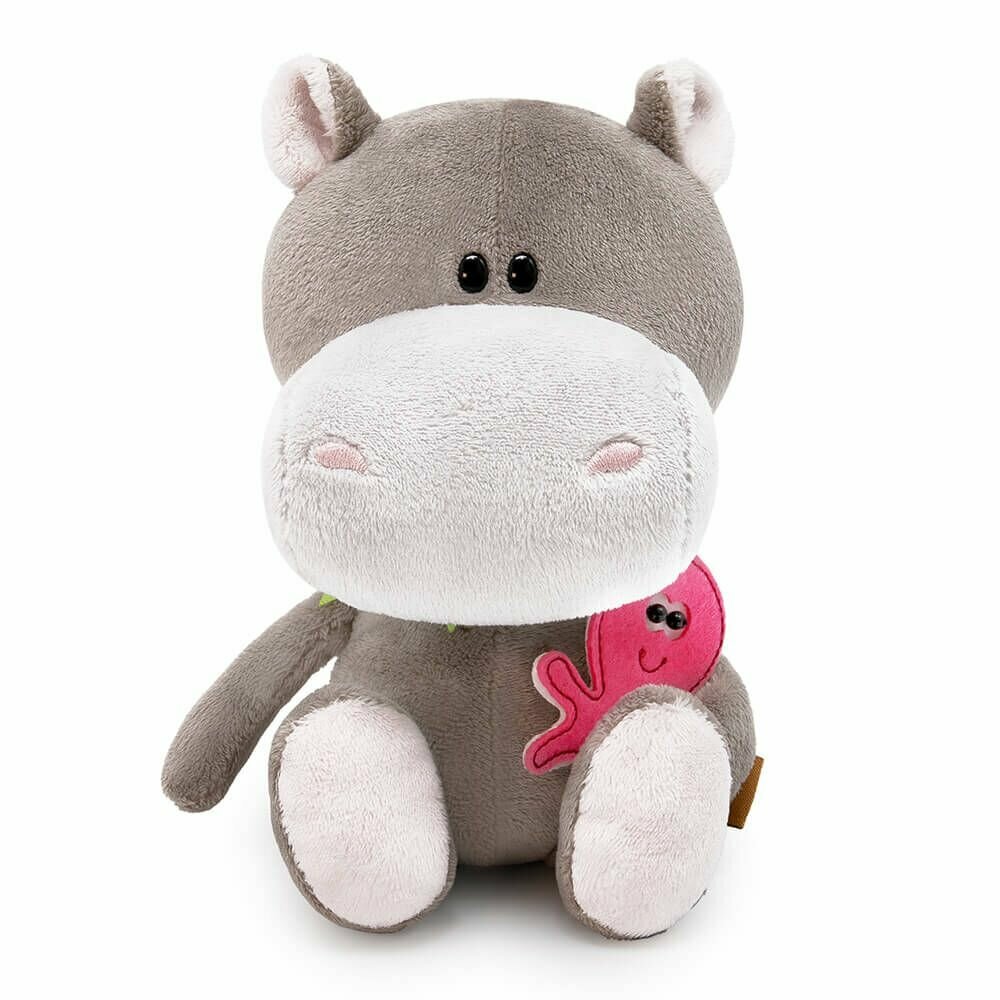 Budi Basa Мягкая Игрушка Сафарики. Бегемотик Бапото с осьминогом (15см, малыш) SA15-14, (ООО "МПП")